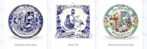 Dutch Delft Blue Birth Plate: A Gorgeous Keepsake For Baby - Me and Reegs